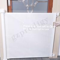 China Prodigy Printable Mesh Retractable Baby Gate 71 Inch Alu Alloy Material for sale