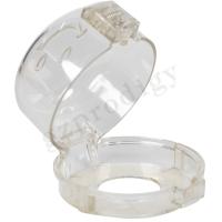 China Adhesive Fixing Large Size Transparent Gas Oven Knob Safety Cover for sale