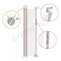 China Retractable Mesh Baby Safety Gates Aluminum Frame For Hallways for sale