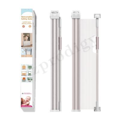 China Retractable Mesh Baby Safety Gates Aluminum Frame For Hallways for sale
