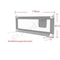 China 1.8m Mesh Bed Safety Guard , Multifunctional Toddler Bed Bumper for sale