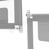 China Childproof 2m Baby Bed Rail Guard Anti Collision With Double Lock for sale
