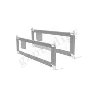 China Childproof 2m Baby Bed Rail Guard Anti Collision With Double Lock for sale