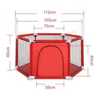 China Prodigy Hexagonal Portable Baby Playard Multicolor Oxford Fabric Portable Baby Playard for sale
