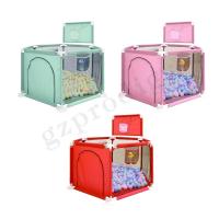 China Foldable Multicolor Portable Baby Playard Fence Oxford Fabric Material for sale