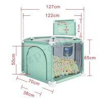 China Foldable Multicolor Portable Baby Playard Fence Oxford Fabric Material for sale