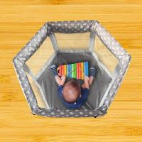 China Multifunctional Portable Metal Fabric Baby Playard Folding Travel Playpen Indoor and Outdoor Use for sale