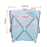 China Multiscene Travel Portable Baby Playard With Stainless Steel Tube for sale