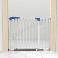 China Prodigy Expandable Multiscene Baby Metal Gate 20x76.5cm White Color No Drilling for sale