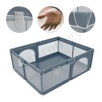 China Prodigy 2.2m Square Large Baby Playpen Breathable Indoor Baby Play Yard Portable Baby Playard for sale