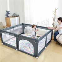 China Prodigy 2.2m Square Large Baby Playpen Breathable Indoor Baby Play Yard Portable Baby Playard for sale