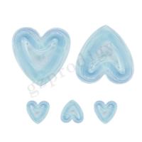 China Transparent Clear Plastic Door Wedge Nontoxic Odorless Heart Shape Plastic Door Wedge for sale
