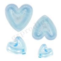 China Transparent Clear Plastic Door Wedge Nontoxic Odorless Heart Shape Plastic Door Wedge for sale