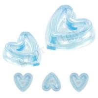 China Transparent Clear Plastic Door Wedge Nontoxic Odorless Heart Shape Plastic Door Wedge for sale
