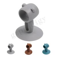 China ProdigyTPE Bear Shape 40*55*20mm Multi-Functional Suction Door Stopper for sale