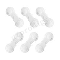China One Hand Operation Baby Safety Lock Plastic Cabient Drawer Lock for sale
