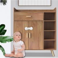 China One Hand Operation Baby Safety Lock Plastic Cabient Drawer Lock for sale