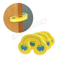 China Nontoxic Odorless Child Proof Door Stopper , Anti Abrasion Cartoon Door Clamp for sale