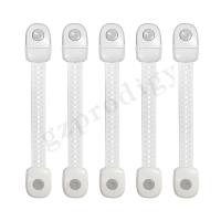 China New Design TPR+PP Adjustable 239*35*15mm Baby Safety Drawer Multi Use Latches for sale