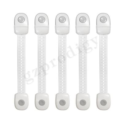 China New Design TPR+PP Adjustable 239*35*15mm Baby Safety Drawer Multi Use Latches for sale