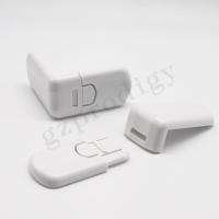 China Practical White Drawer Safety Latch , L Shape Dog Proof Cupboard Locks for sale