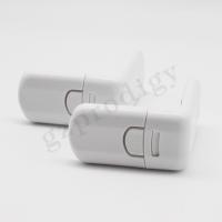 China Practical White Drawer Safety Latch , L Shape Dog Proof Cupboard Locks for sale