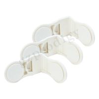 China Self Adhesive Baby Safety Lock Plastic L Shape Cabinet Drawer Latches ABS for sale