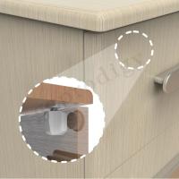 China Prevent The Baby From Opening Hidden Adhesive Magnetic Cupboard Lock for sale