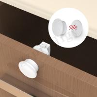 China Prevent The Baby From Opening Hidden Adhesive Magnetic Cupboard Lock for sale