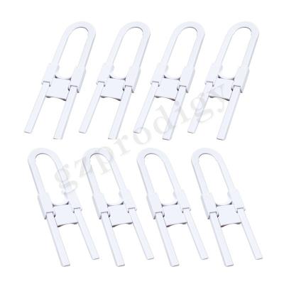 China Prodigy U Shaped Sliding Baby Safety Lock Adjustable Eco Friendly For Cabinet for sale