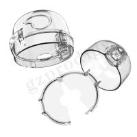 China Transparent Plastic Oven Knob Covers , Multipurpose Gas Knob Covers for sale