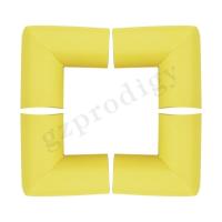 China Factory Price 8mm Thickness Plastic Edge Guard Multicolor For Furniture Corner for sale
