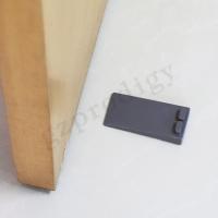 China OEM Nonslip PVC Plastic Door Wedge 88x40x19mm Dark Grey Color for sale