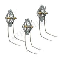 China Nickel Metal Furniture Safety Straps Nontoxic Silver Grey Color for sale