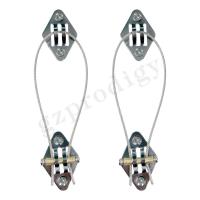China Nickel Metal Furniture Safety Straps Nontoxic Silver Grey Color for sale
