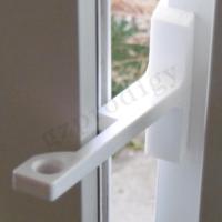China Nontoxic Sturdy Window Safety Locks , ABS Child Safety Window Locks No Screws for sale