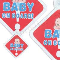 China 127x127mm Square Multiscene Odorless Removable Baby On Board Sticker For Baby Safety for sale
