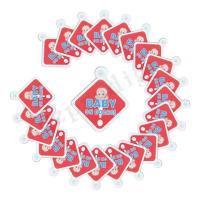 China 127x127mm Square Multiscene Odorless Removable Baby On Board Sticker For Baby Safety for sale