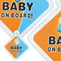 China REACH Durable Car Baby On Board Sticker Multifunctional Nontoxic for sale