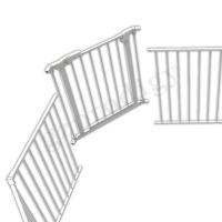 China Indoor Multipurpose  White Durable Metal Foldable Baby Playpen for sale