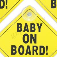 China ISO9001 Waterproof Child On Board Sticker , Odorless Personalised On Board Car Sign for sale