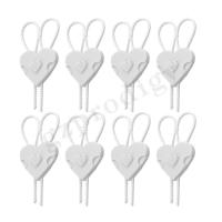 China Non Adhesive Door Handle Safety Lock Bendable Childproof White Color for sale