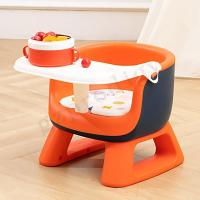 China Multifunctional PVC Baby Folding Chair Lightweight Baby Folding Chair With Dinner Plate for sale