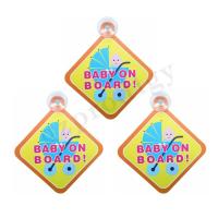 China Childproof ABS Car Baby On Board Sticker Anti Abrasion Nontoxic for sale