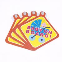 China Childproof ABS Car Baby On Board Sticker Anti Abrasion Nontoxic for sale