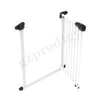 China ASTM Childproof Black Metal Stair Gate , Sturdy Baby Gates For Stairs for sale