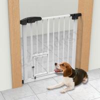 China EN1930 Extendable Pet Safety Gate , Multiscene Iron Gate For Stairs for sale