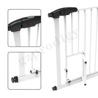 China EN1930 Extendable Pet Safety Gate , Multiscene Iron Gate For Stairs for sale