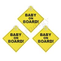 China Waterproof Baby On Board Sticker Multipurpose 135x135mm Practical for sale