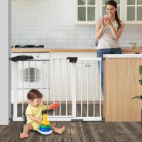 China Extendable Metal Baby Safety Gates 72.5cm Height Wall Mount Gates for sale